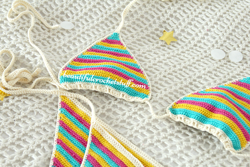 Beautiful Free Bikini Top Crochet Patterns For Any Size - Hands That Bless