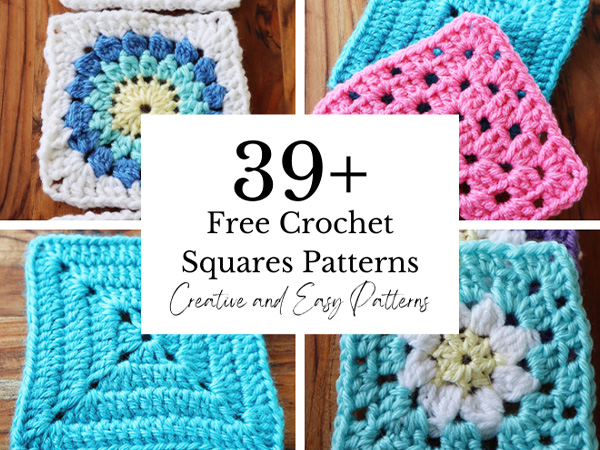 Free Crochet Squares Patterns: Creative and Easy Patterns - Hands That ...