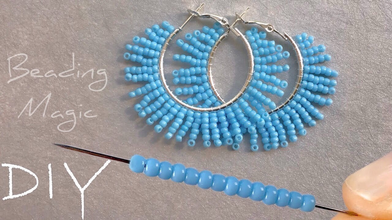 Beaded Hoop Earring Patterns: Jewelry Making Designs - Hands That Bless