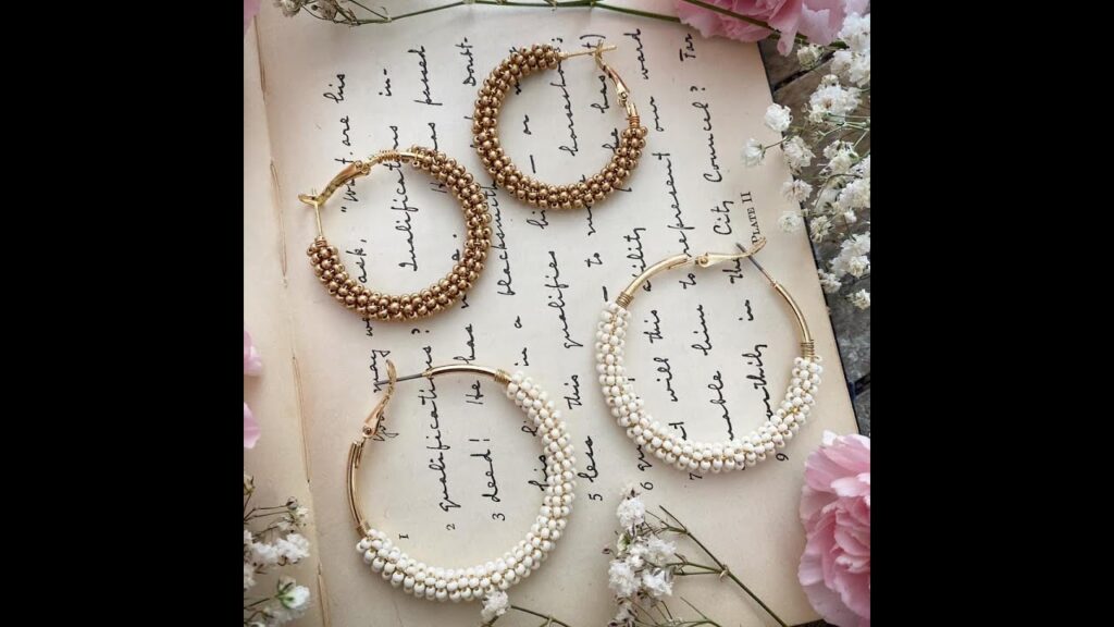 Beaded Hoop Earring Patterns: Jewelry Making Designs - Hands That Bless