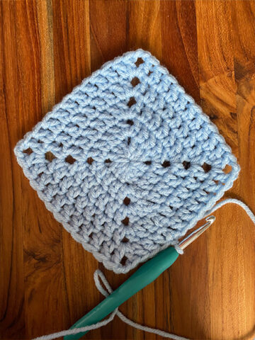 How To Crochet A Simple Square With Free Pattern - Hands That Bless