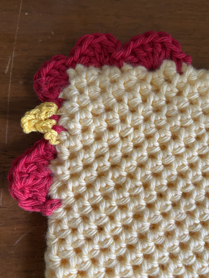Farmhouse Chicken Crochet Potholder Pattern - Hands That Bless