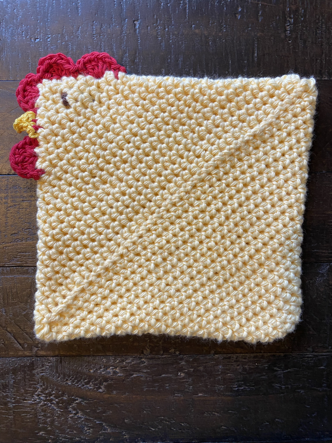 Farmhouse Chicken Crochet Potholder Pattern - Hands That Bless