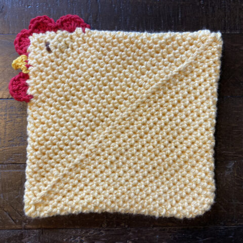 Farmhouse Chicken Crochet Potholder Pattern - Hands That Bless