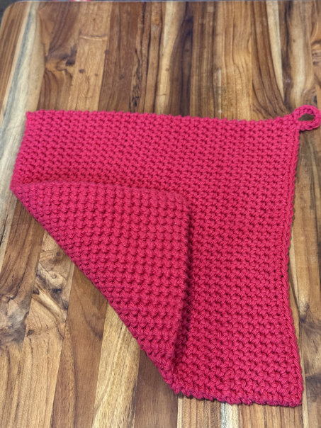 Easy Crochet Potholder Pattern Using The Thermal Stitch - Hands That Bless